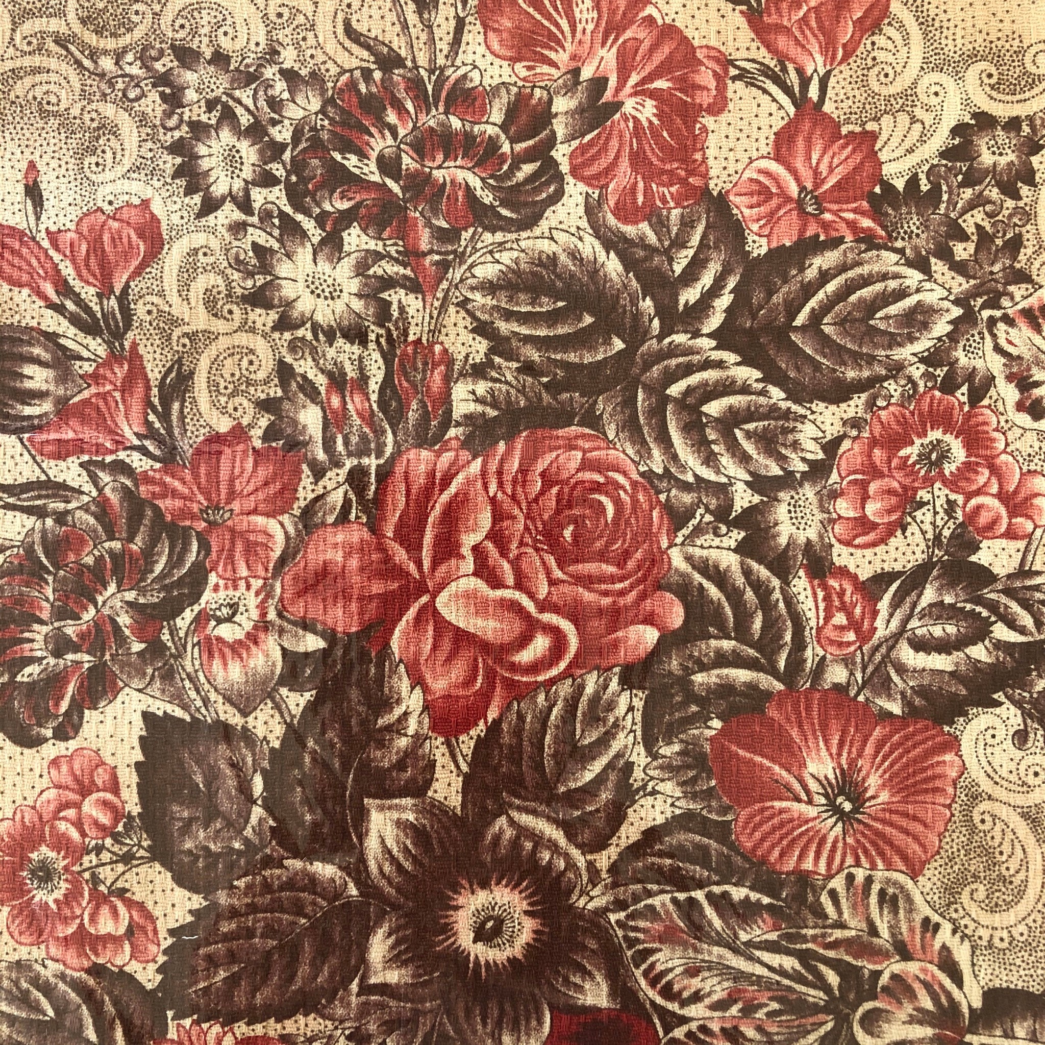 French Shadow Blok Border Bark Fabric Reproduction fabric | Etsy