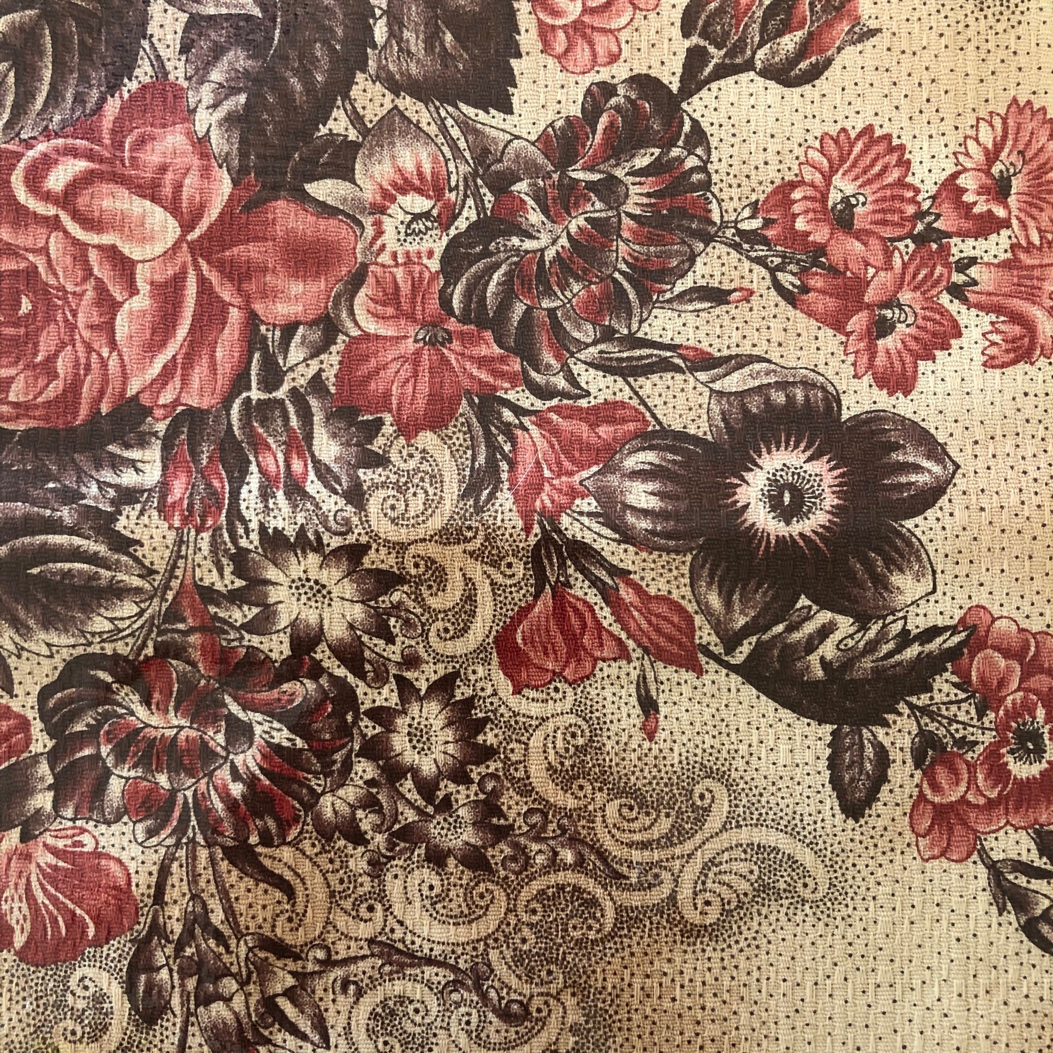 French Shadow Blok Border Bark Fabric Reproduction fabric | Etsy