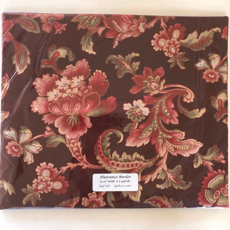 Fleurance Border Reproduction Fabric Border - Etsy