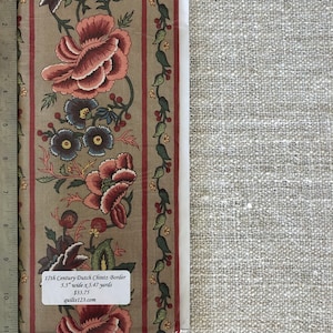 17th Century Dutch Chintz Border, 5.5 Wide, 5.47 Yards - Etsy