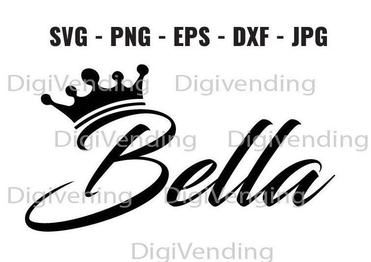 Bella Name Logo Custom Bella SVG Bella Name Design Custom - Etsy