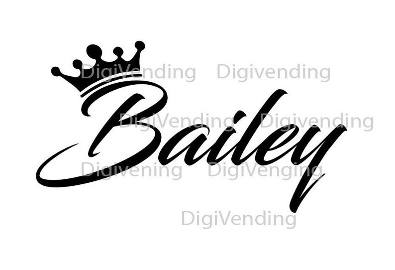 Bailey Name Logo Custom Bailey SVG Bailey Name Design Custom - Etsy