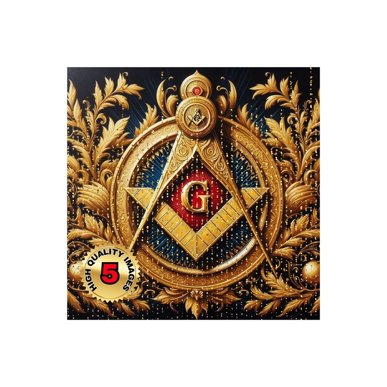Gold Masonic Emblems // Fraternity // PHA // Prince Hall // OES ...