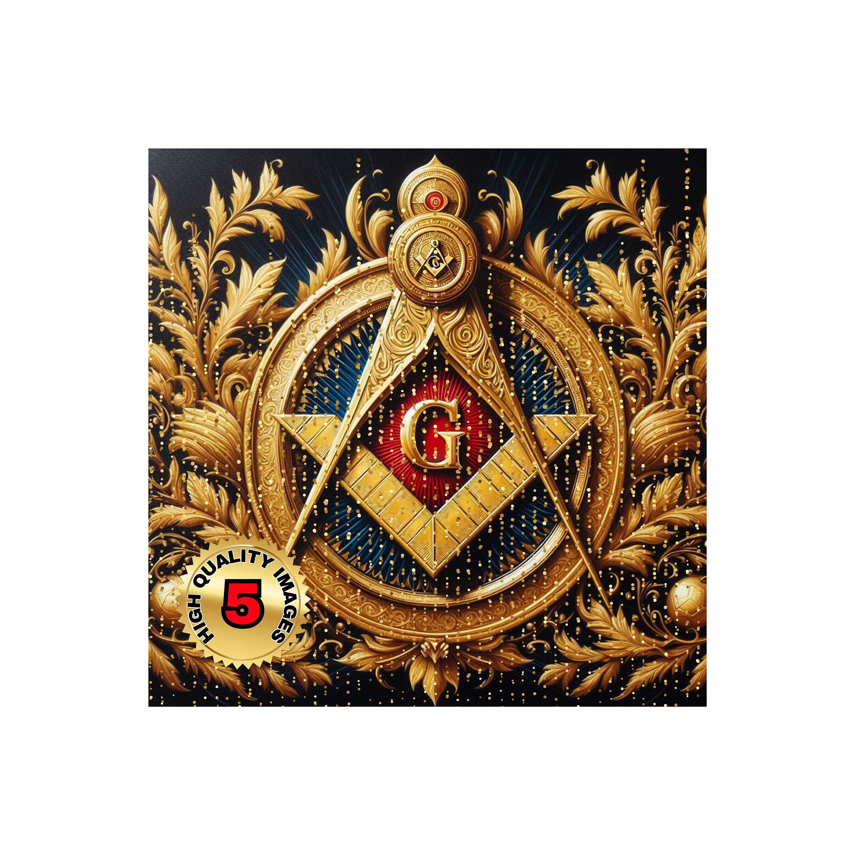 Gold Masonic Emblems // Fraternity // PHA // Prince Hall // OES ...