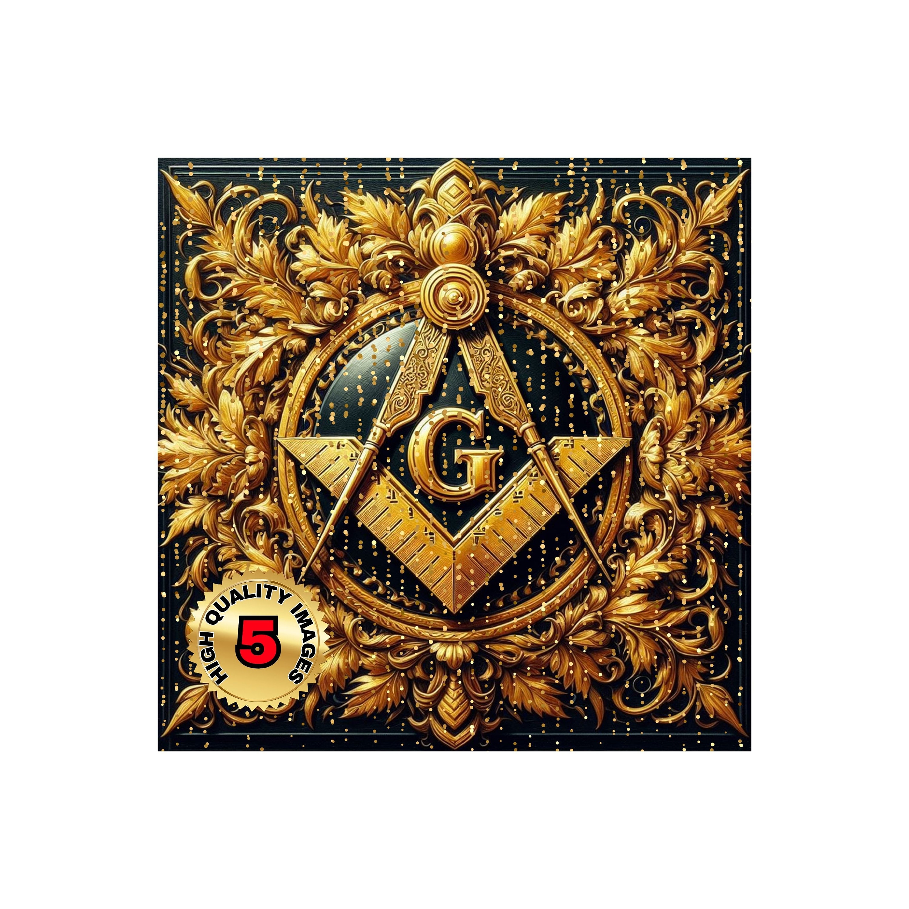 Gold Masonic Emblems // Fraternity // PHA // Prince Hall // OES ...