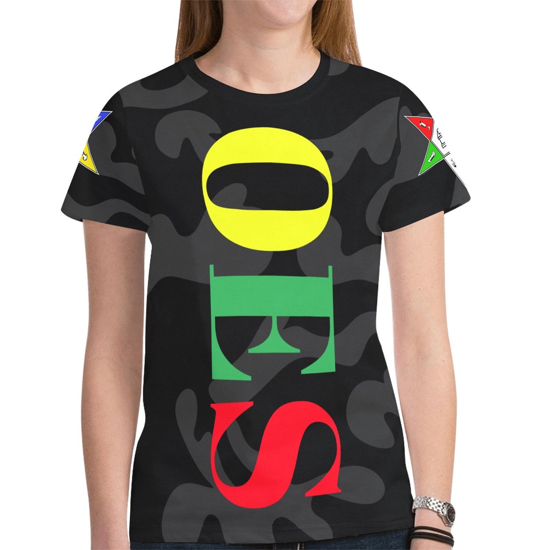 OES // Order of the Eastern Star // Sorority // Camo AOP T-shirt - Etsy