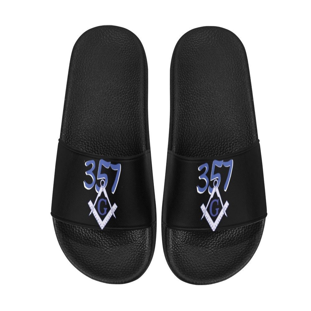 Masonic // 357 // Fraternity // PHA // Lodge // Men's Slides - Etsy