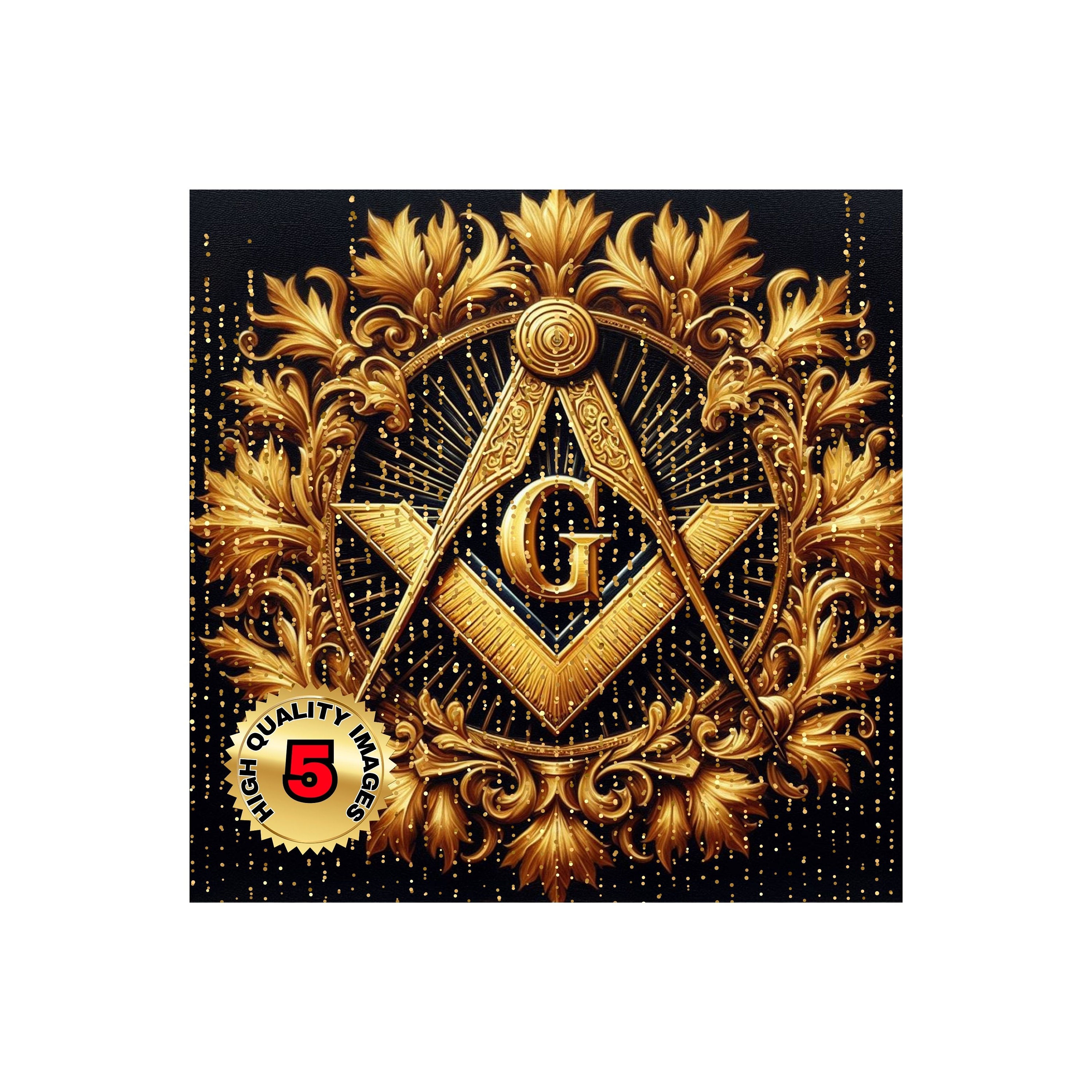 Gold Masonic Emblems // Fraternity // PHA // Prince Hall // OES ...