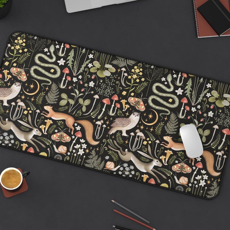 Fairy Mushrooms Desk Mat - Etsy