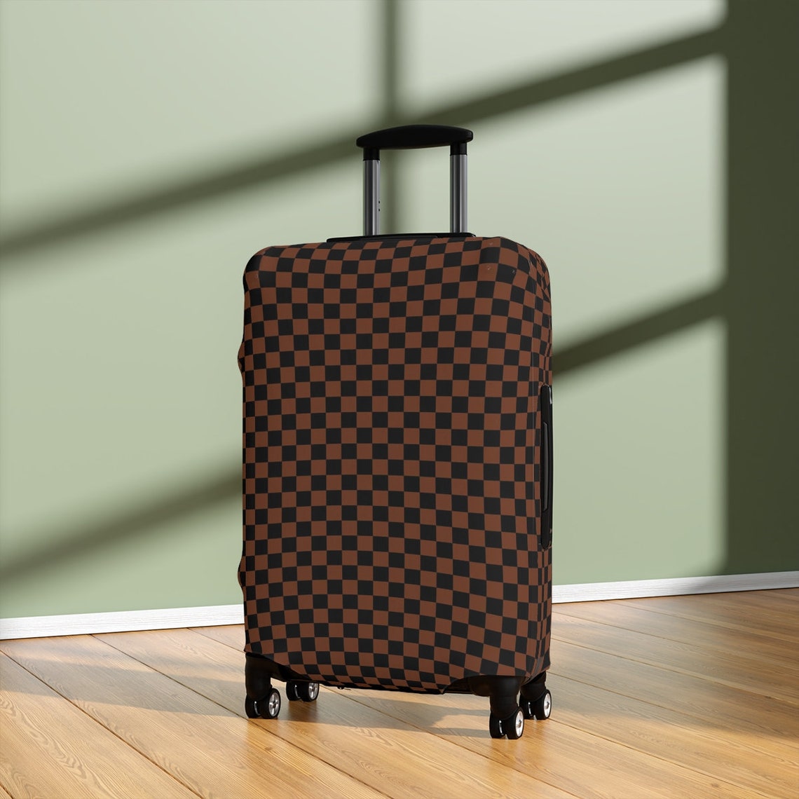 Black Brown Checkered Luggage Cover Luggage Identifier - Etsy