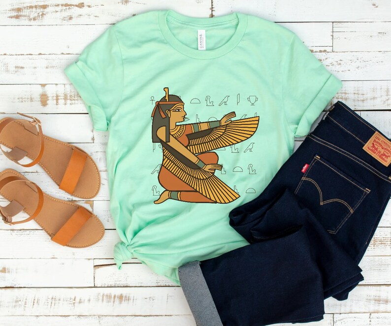 Goddess Isis Shirt, Ancient Egyptian Unisex Shirt, Egyptian Clothing ...