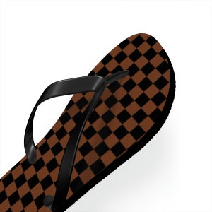 Checkered Flip Flops, Plaid Checker Sandals, Custom Flip Flops ...