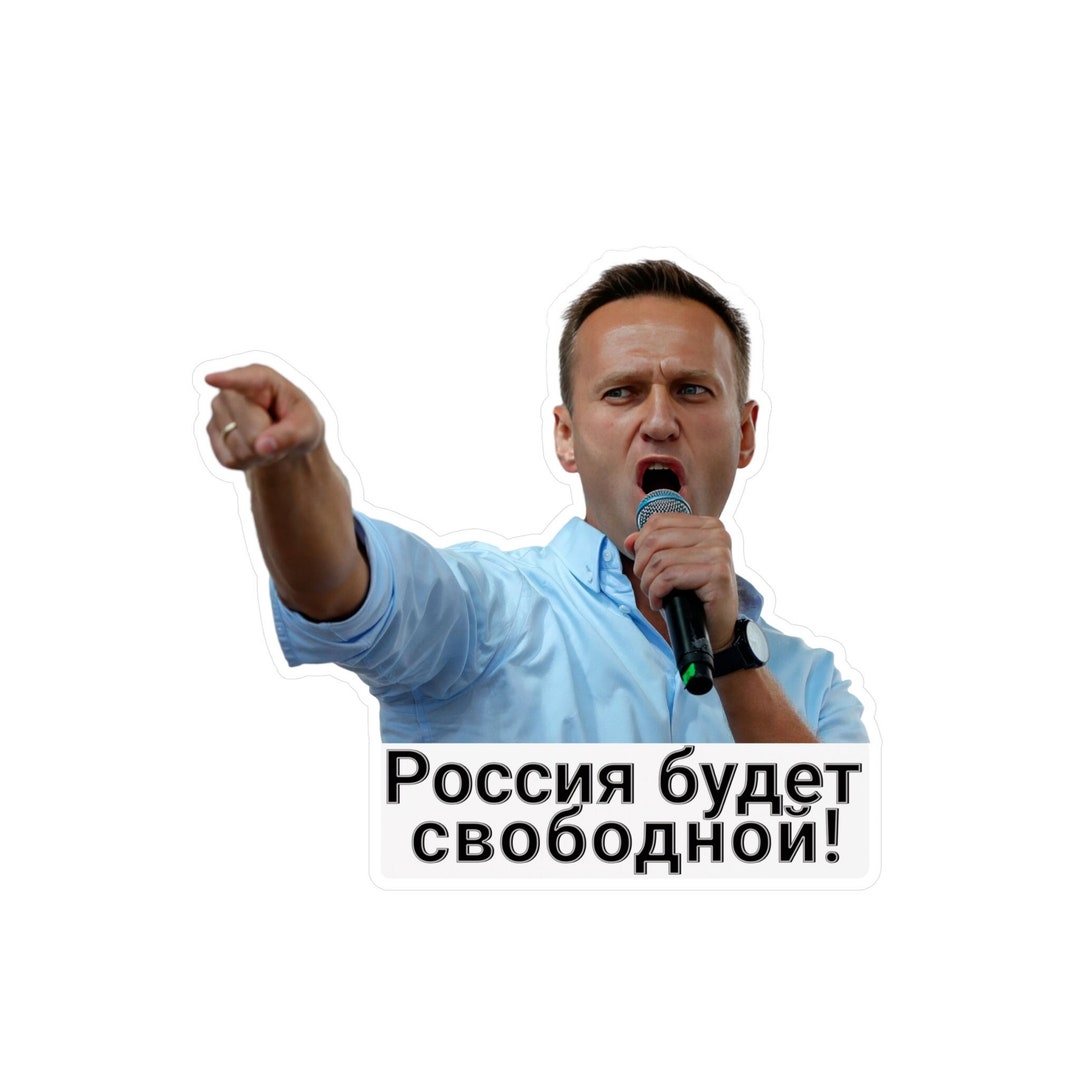 Alexei Navalny Tribute Sticker Kiss-cut Vinyl Decals, in Memory of ...