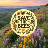 Save the Bees, Patch Embroidered, Iron On - Etsy