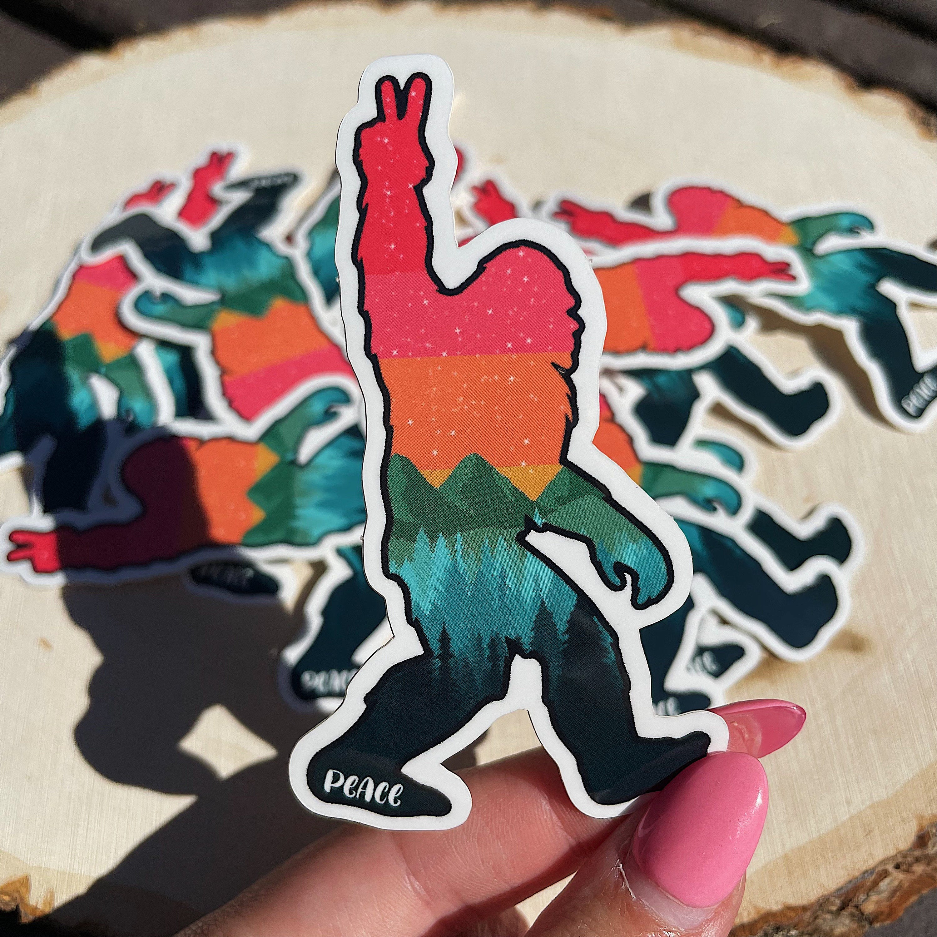 Sasquatch Sticker PNW Sticker Hiking Sticker Washington - Etsy