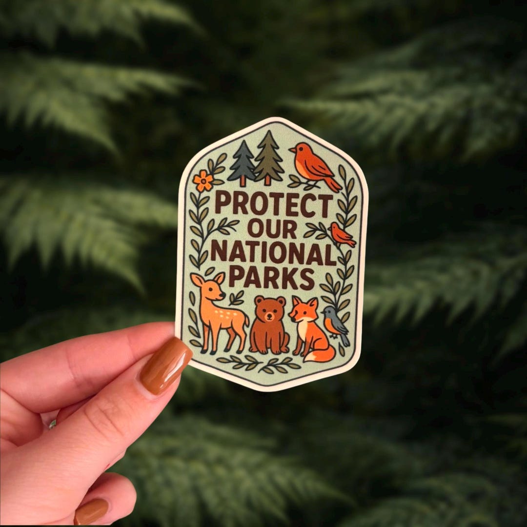 Protect Our National Parks Sticker, Nature Conservation Vinyl Decal ...