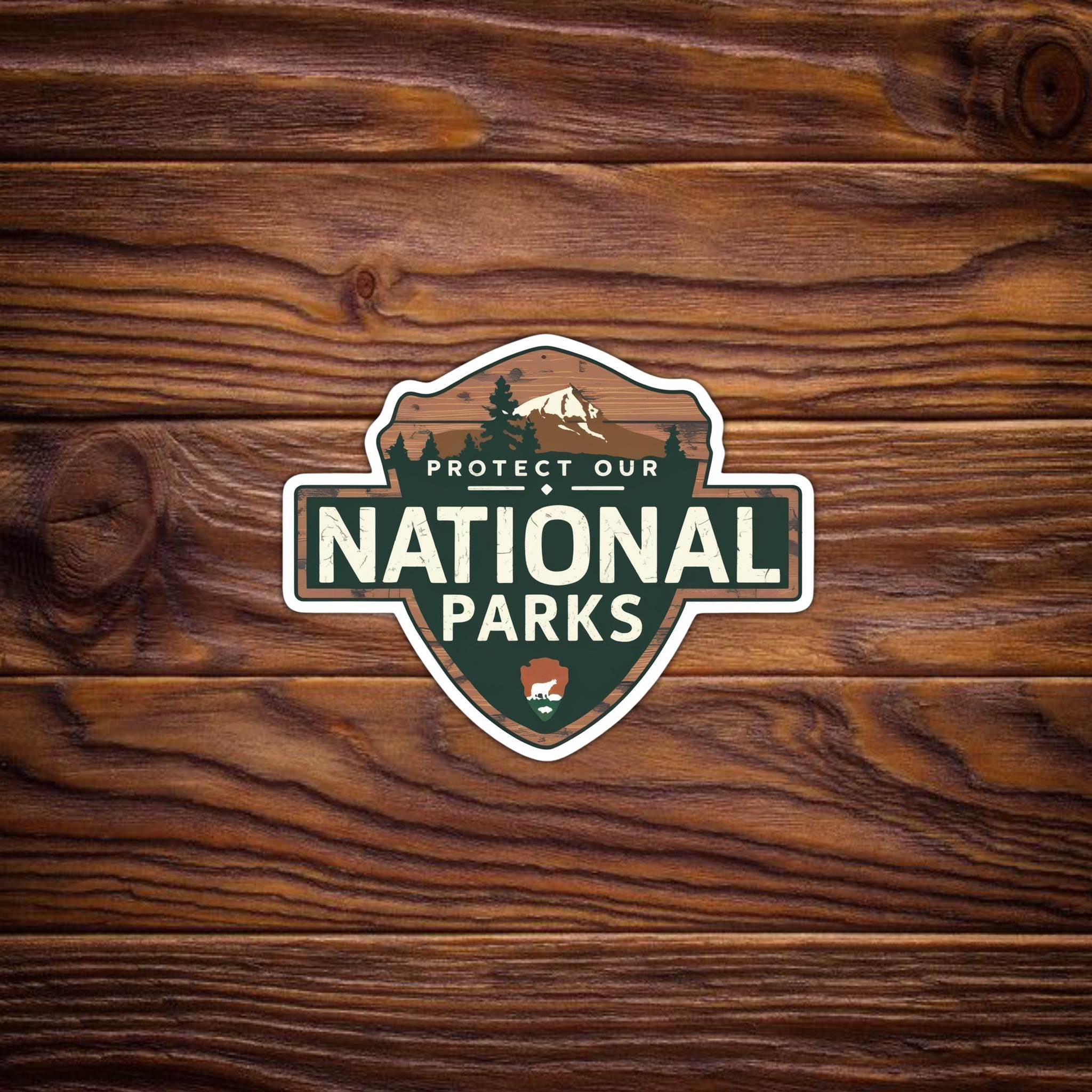 Protect Our Parks Sticker, National Park Sticker, Hiking Stickers ...