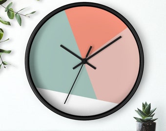 Peach Wall Clock - Etsy