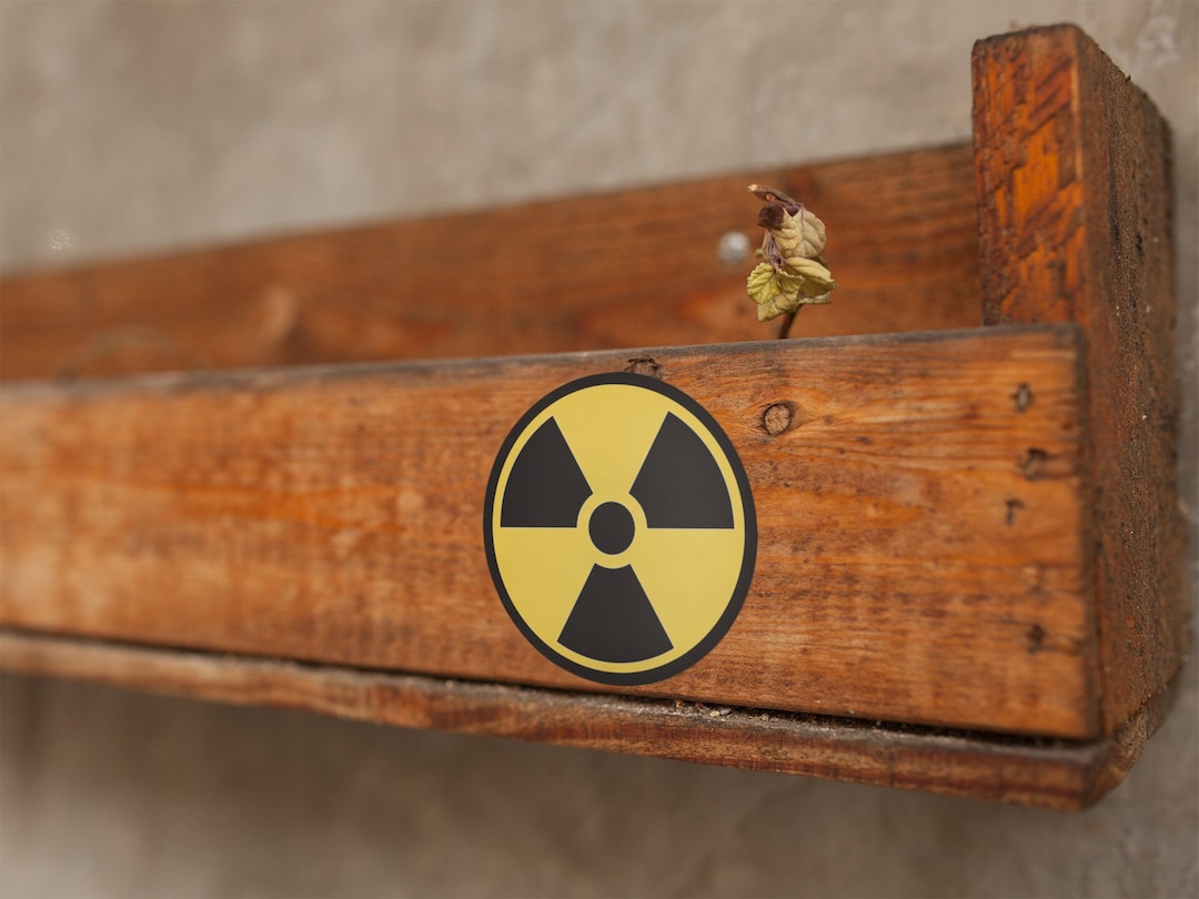 Radiation Warning Sticker, Radioactive Sticker, Radiation Sticker ...