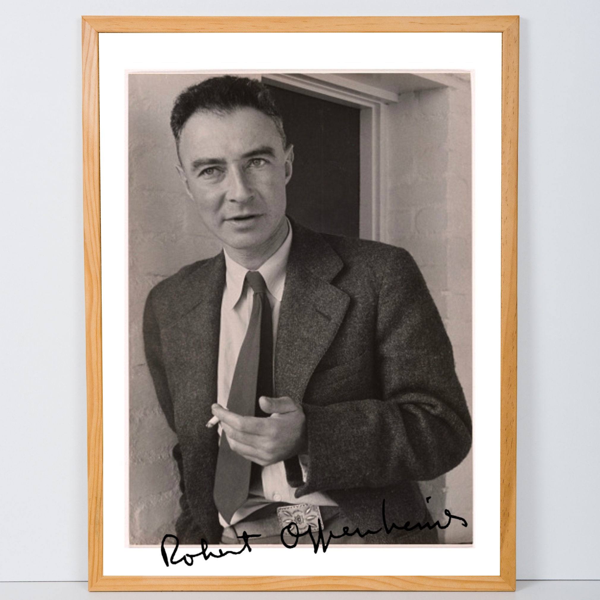 Robert J. Oppenheimer Poster, Nuclear Poster, Signed Poster, Atomic ...