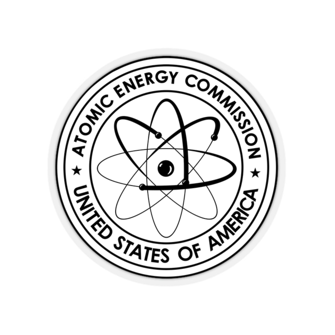 Atomic Energy Commission Sticker, Nuclear Energy Sticker, Atomic Energy ...