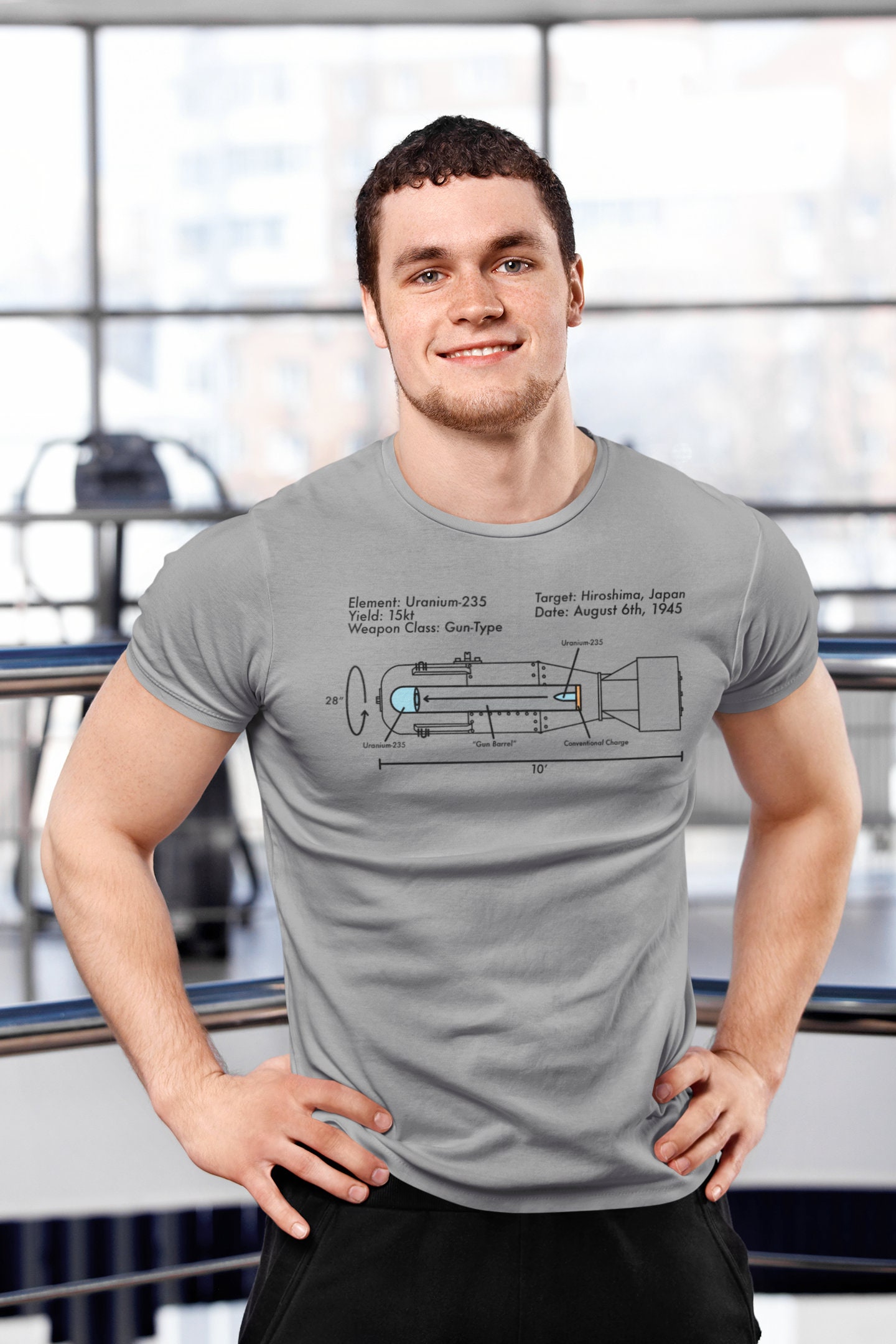 Nuclear Bomb Chart Shirt, Little Boy Bomb Shirt, Nuclear Shirt, Nuclear ...