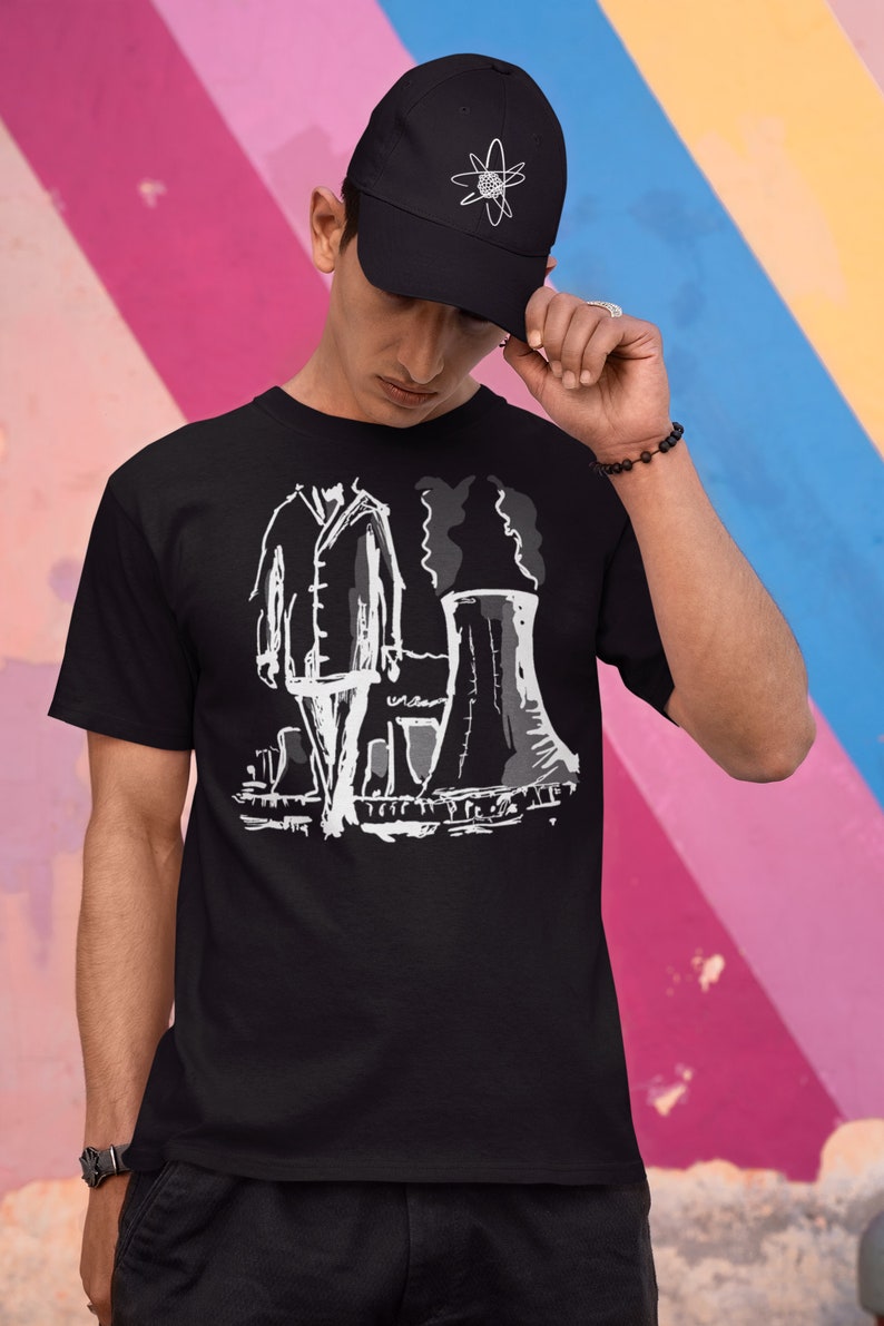 Nuclear Power Plant Sketch Shirt, Nuclear Shirt, Art Shirt, Nuclear Art ...