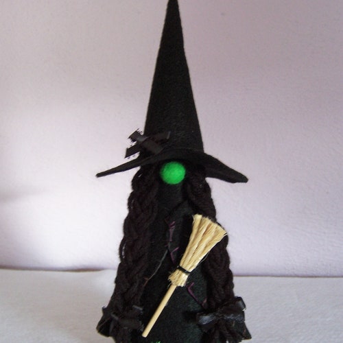 WICKED Witch Gnome Halloween Gnomes Wicked Gnomes Elphaba | Etsy