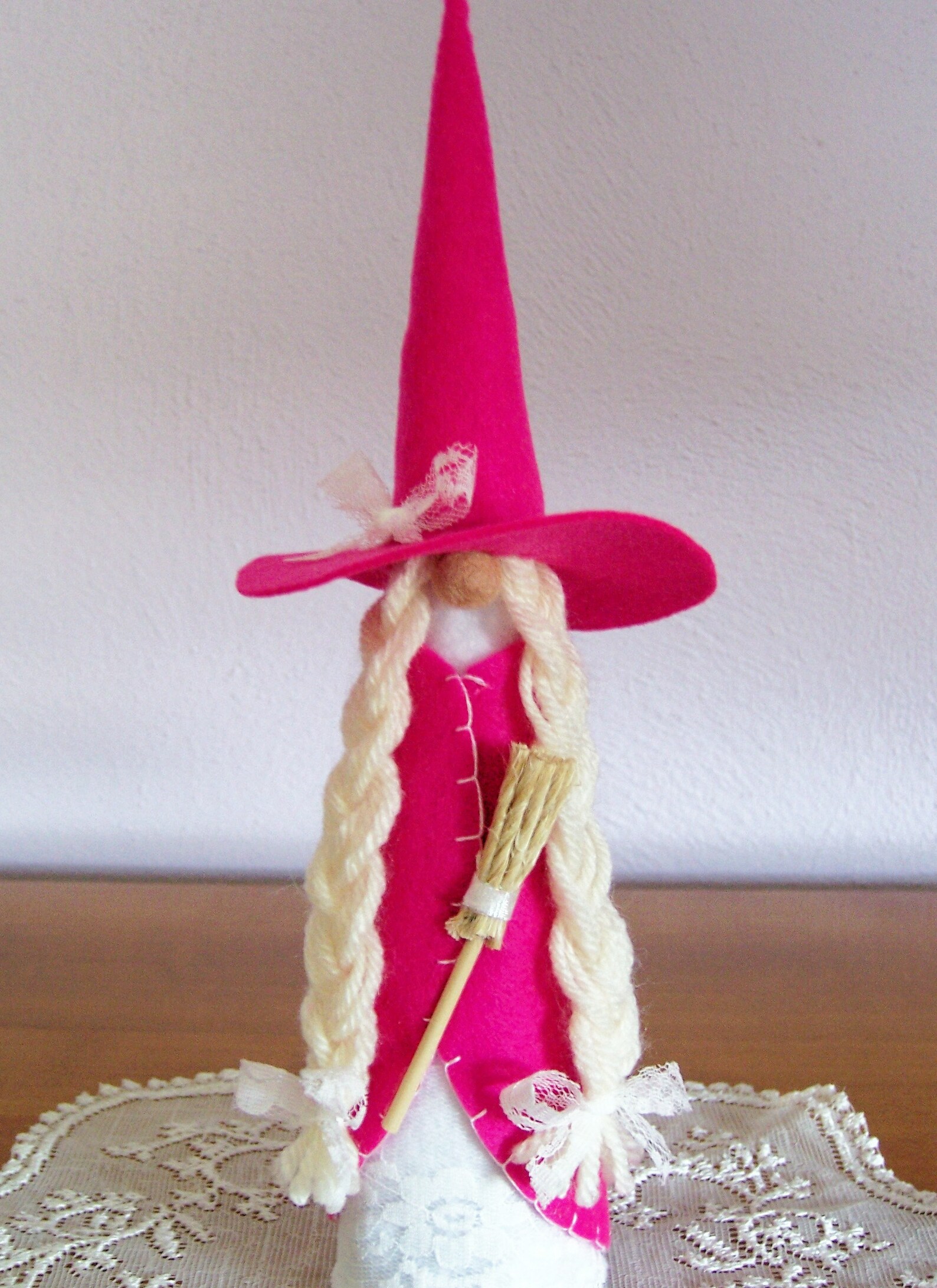 Pink Halloween Witch Gnome Pink Witch Barbie Witch Costume Halloween ...