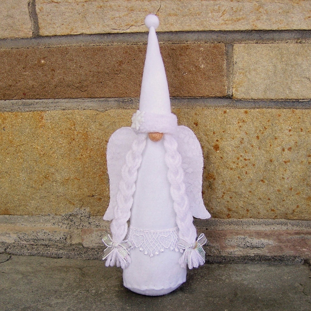 Snow Angel Gnomes, White Christmas Tier Tray Gnomes, Winter Gnomes ...