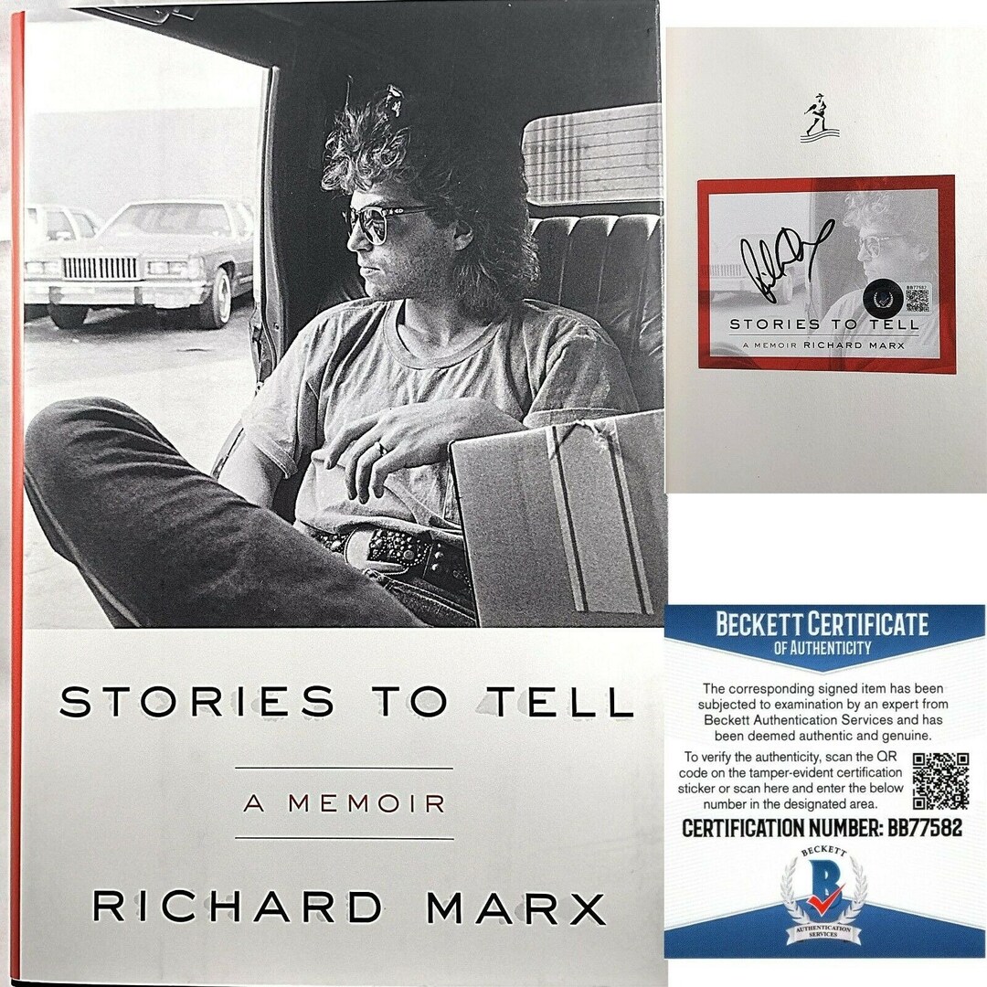 Richard Marx Signed Book Stories to Tell A Memoir Hardcover - Etsy