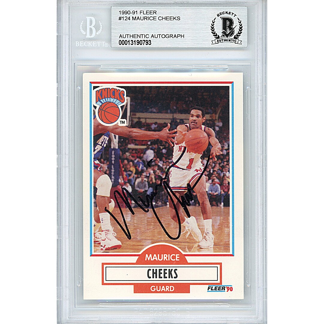 Maurice Mo Cheeks Signed New York Knicks 1990-91 Fleer - Etsy