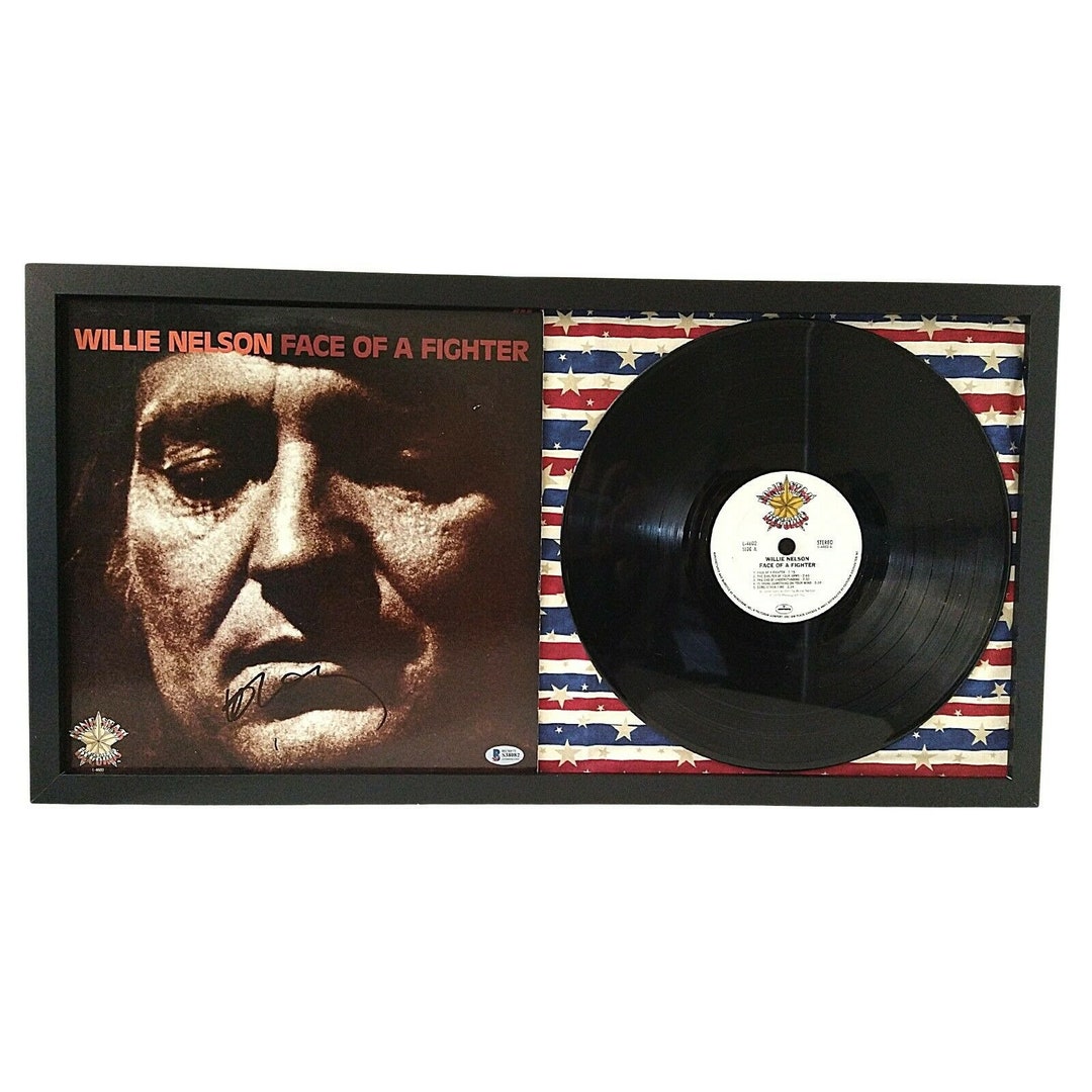 Willie Nelson Signed Autographed Face of the Fighter Vinyl Record Album ...