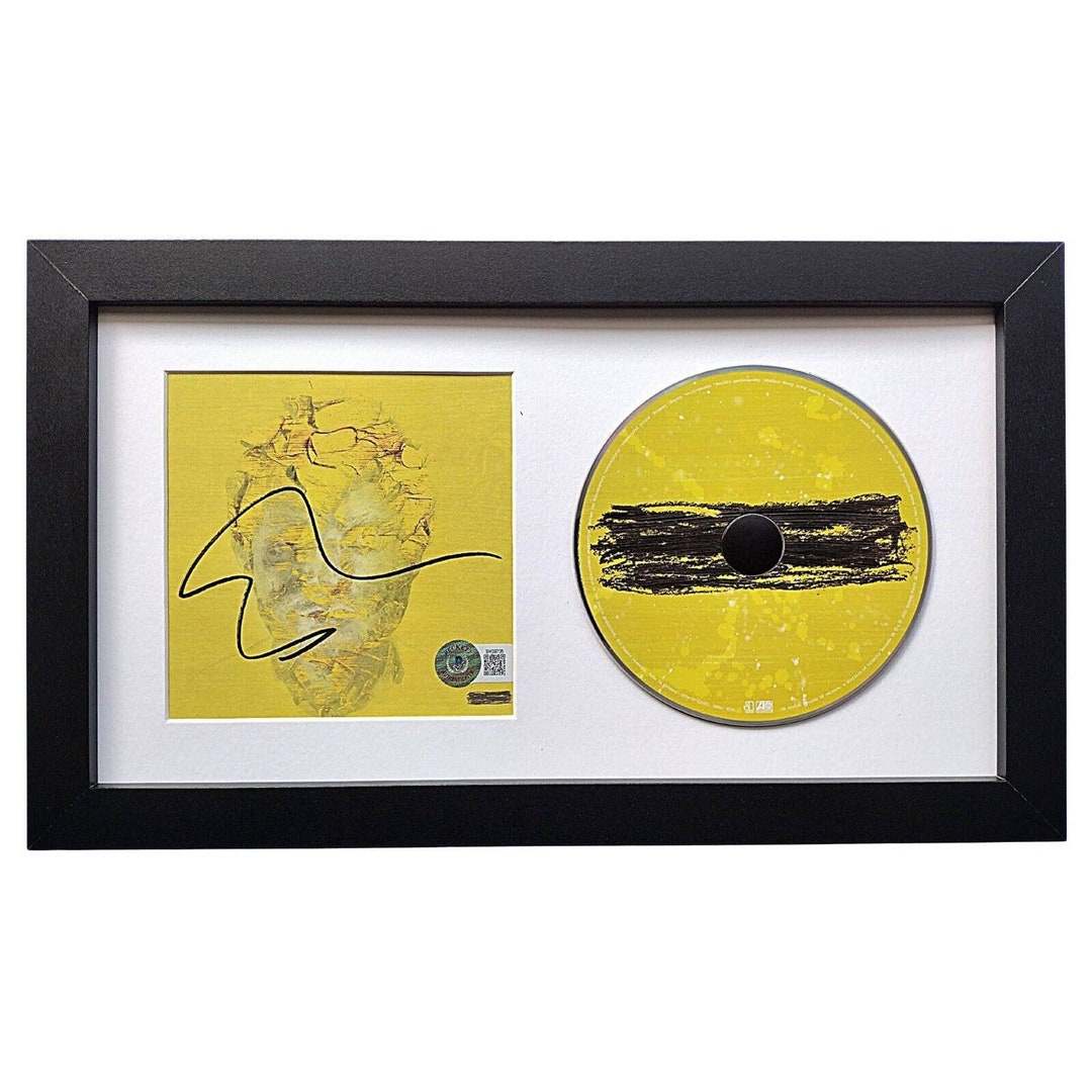 Ed Sheeran Signed Autographed Subtract CD Album Cover Framed Beckett ...
