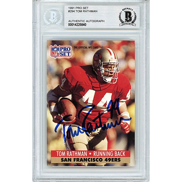49ers Autograph Football Card - Etsy