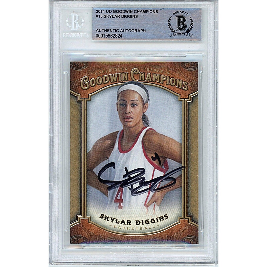Skylar Diggins Smith Phoenix Mercury Signed 2014 Goodwin Etsy