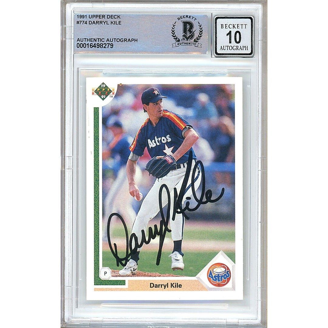 Darryl Kile Autographed 1991 Upper Deck Rookie Baseball Card #774 ...