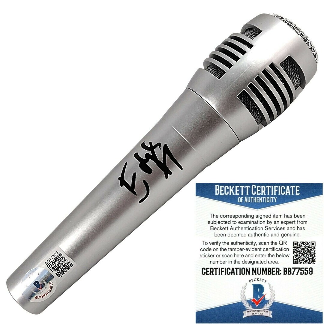 Edge WWE AEW Autograph Microphone Beckett Certified Authentic Wrestling ...