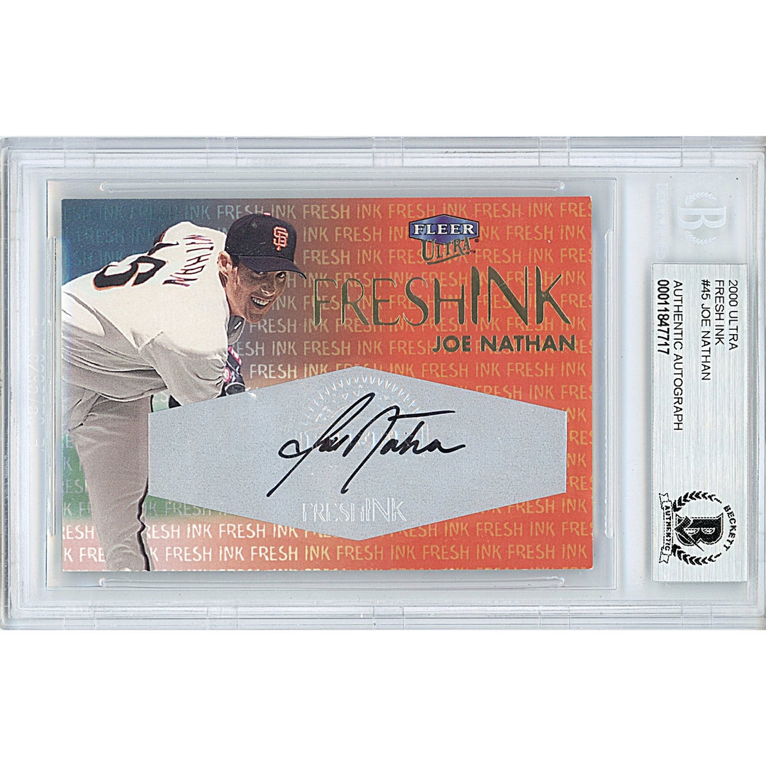 Joe Nathan Signed San Francisco Giants 1999 Fleer Ultra Fresh Ink ...
