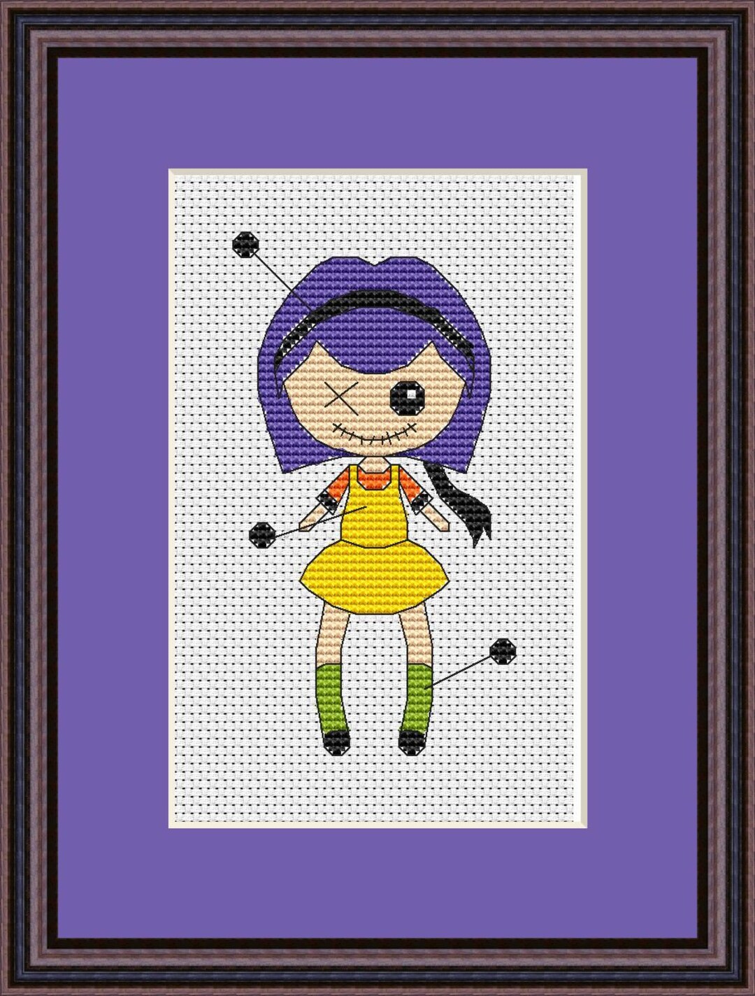 Voodoo Doll 2 Cross Stitch Chart - Etsy