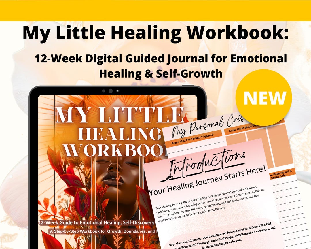 My Little Healing Workbook | 12-week Digital Guided Journal for ...
