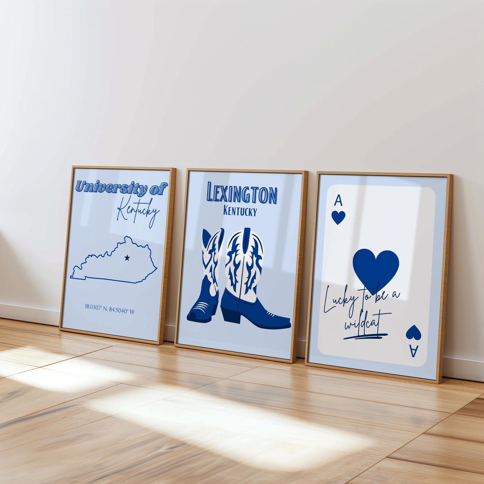 University of Kentucky Wall Art, Colorful College Prints, Dorm Decor ...