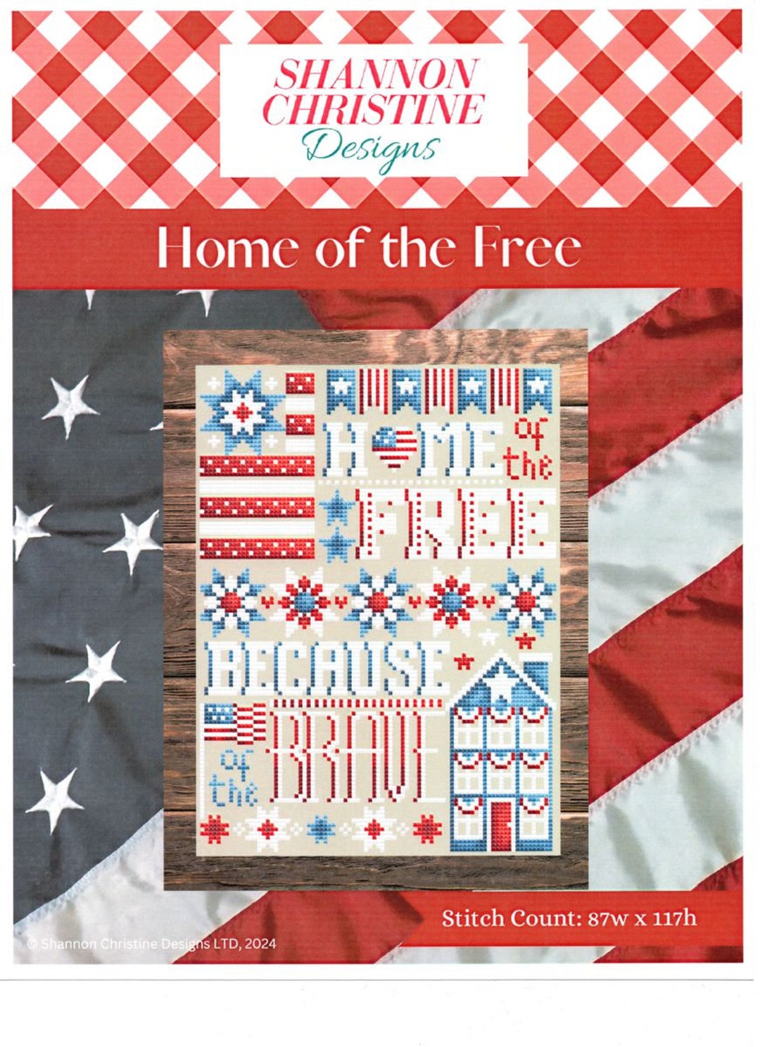 Home of the Free - Cross Stitch Pattern by Shannon Christine Designs - Etsy