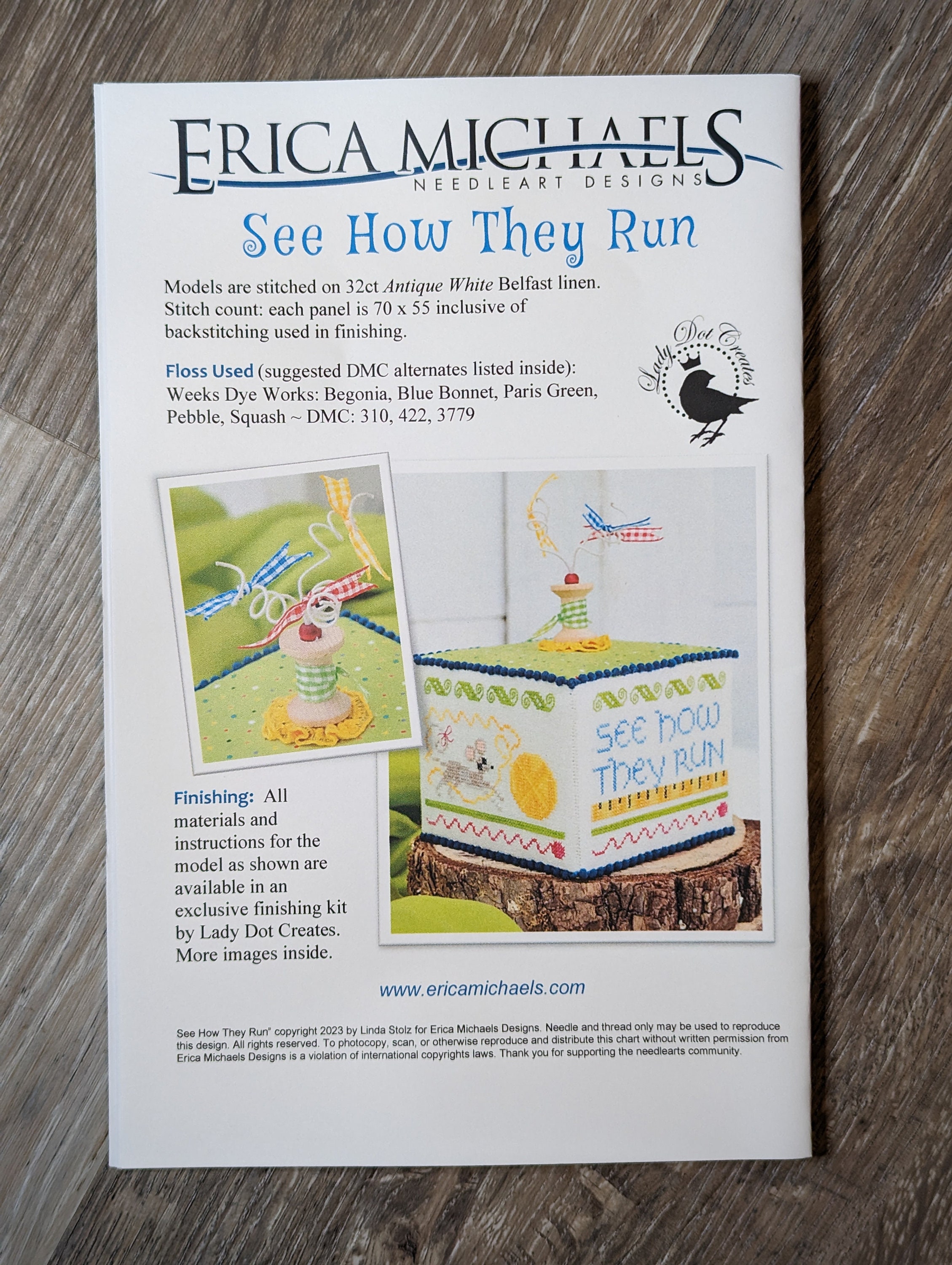 See How They Run Cross Stitch Pattern & Finishing Kit - Etsy