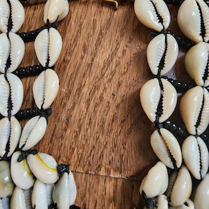 Authentic African Statement Ethnic Cowrie Sea Shell Beaded Tassels ...