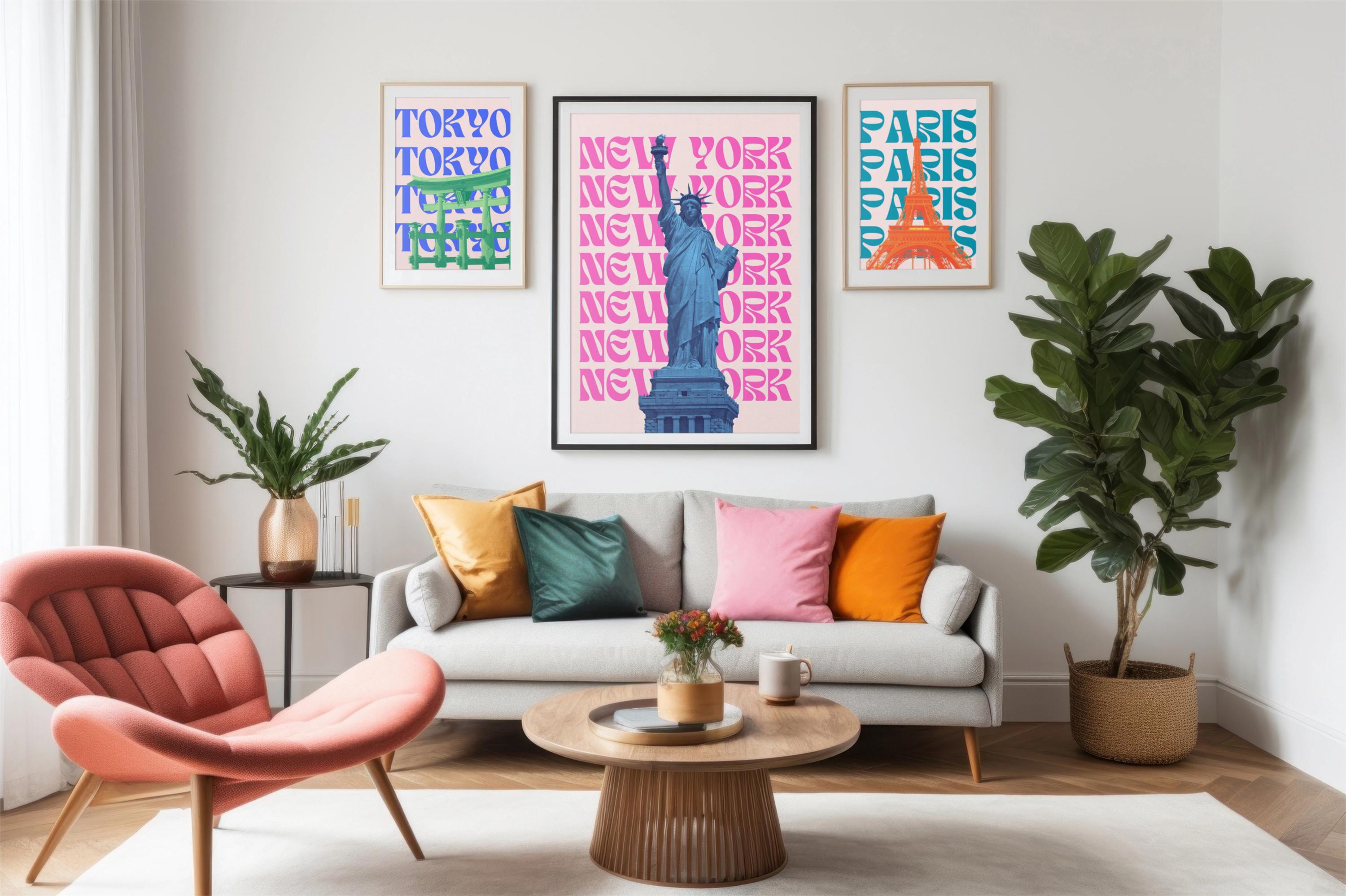 World Landmarks Art Prints Digital Download - Etsy