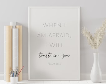 Psalm 56 3 Printable - Etsy