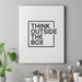 Think Outside the Box Print, Printable Wall Art Print, Digital Download ...