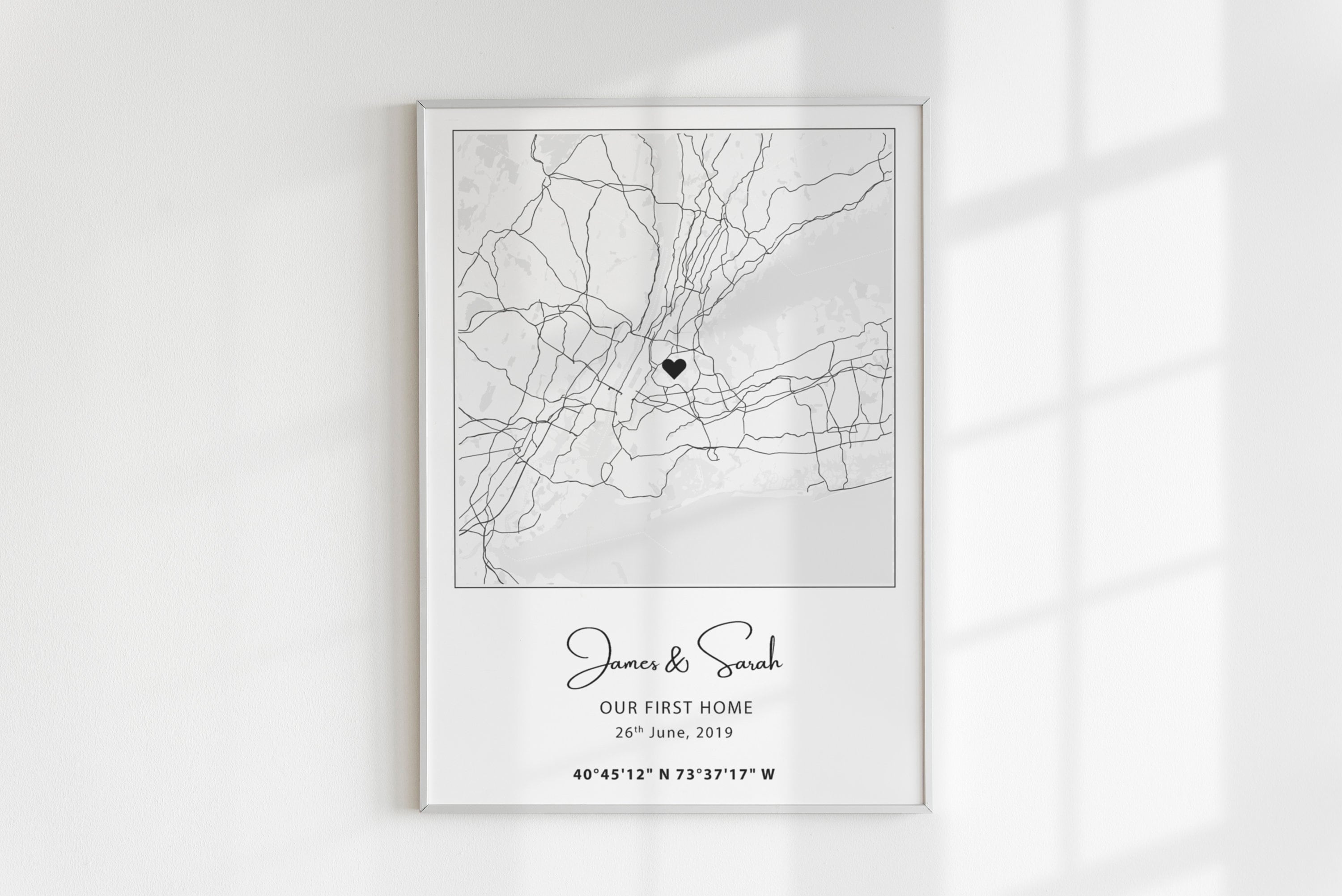 Personalized Gift New Home Wedding Gifts Coordinates Print - Etsy