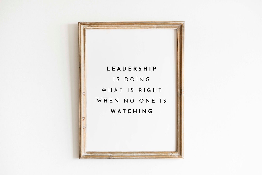Leadership Printable Wall Art, Office Wall Art, Gift for Boss ...